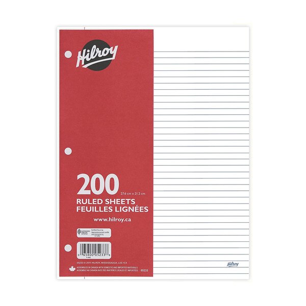 Ruled Refill Paper | Hilroy