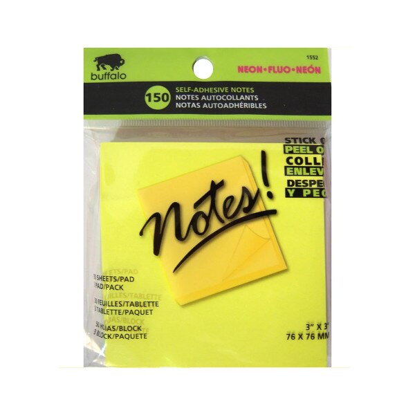 Neon Sticky Notepad | Buffalo