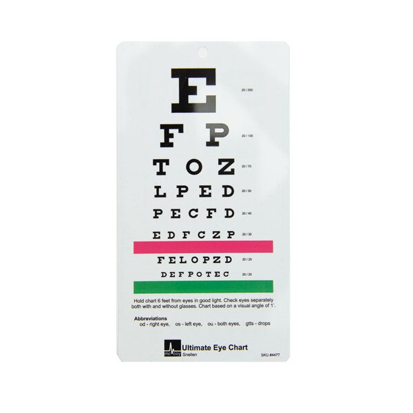 Rosenbaum/Snellen Pocket Eye Chart | McCoy