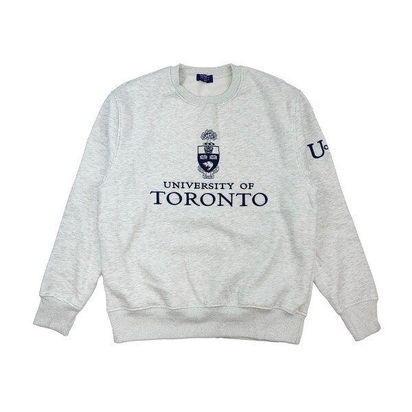 Embroidered Stacked Signature Crewneck | Varsity Collection