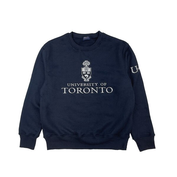 Embroidered Stacked Signature Crewneck | Varsity Collection