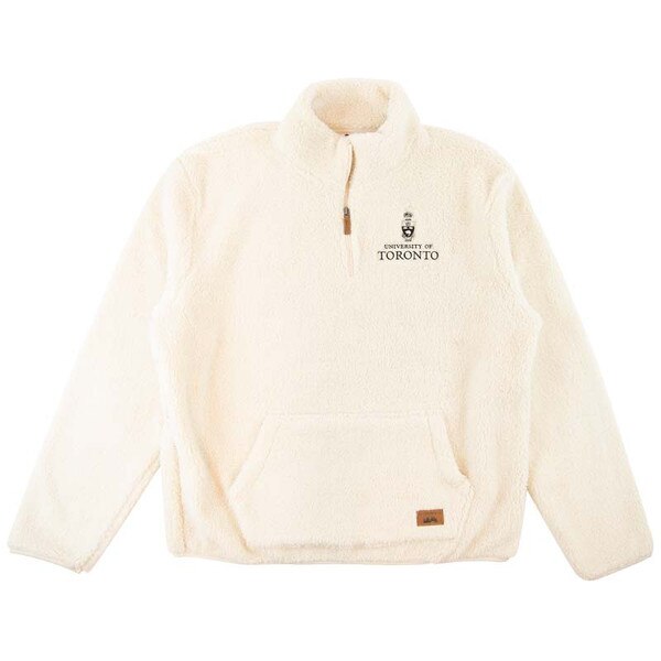 Unisex Embroidered 1/4 Zip Sherpa
